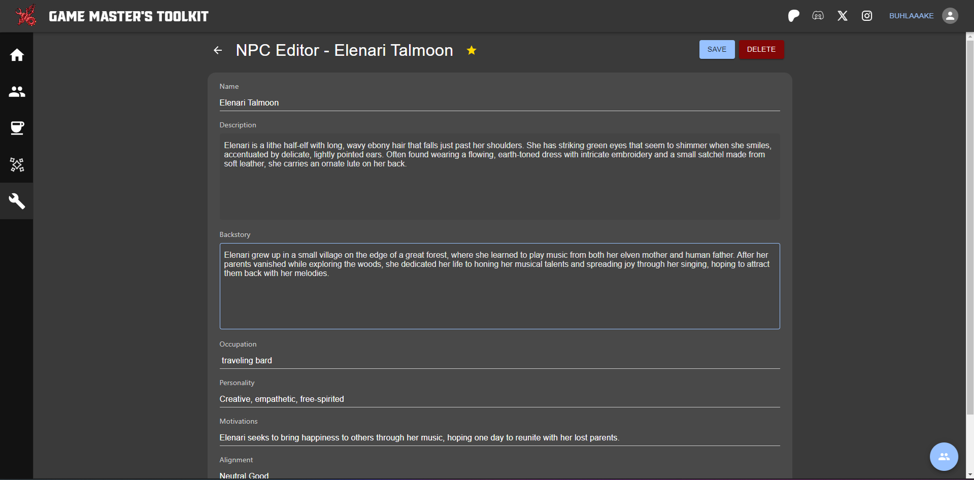 Game Master's Toolkit